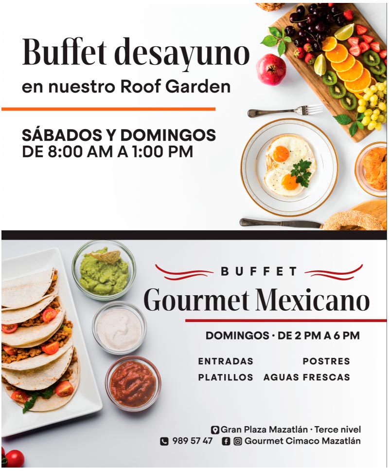 Menú | Gourmet Cimaco Mazatlán